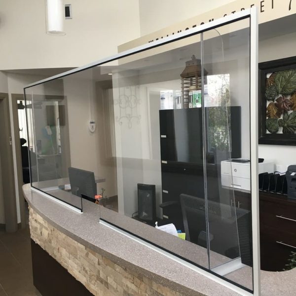 Glass Guards & Barriers | Desk & Service Counter Barriers | Provincial ...